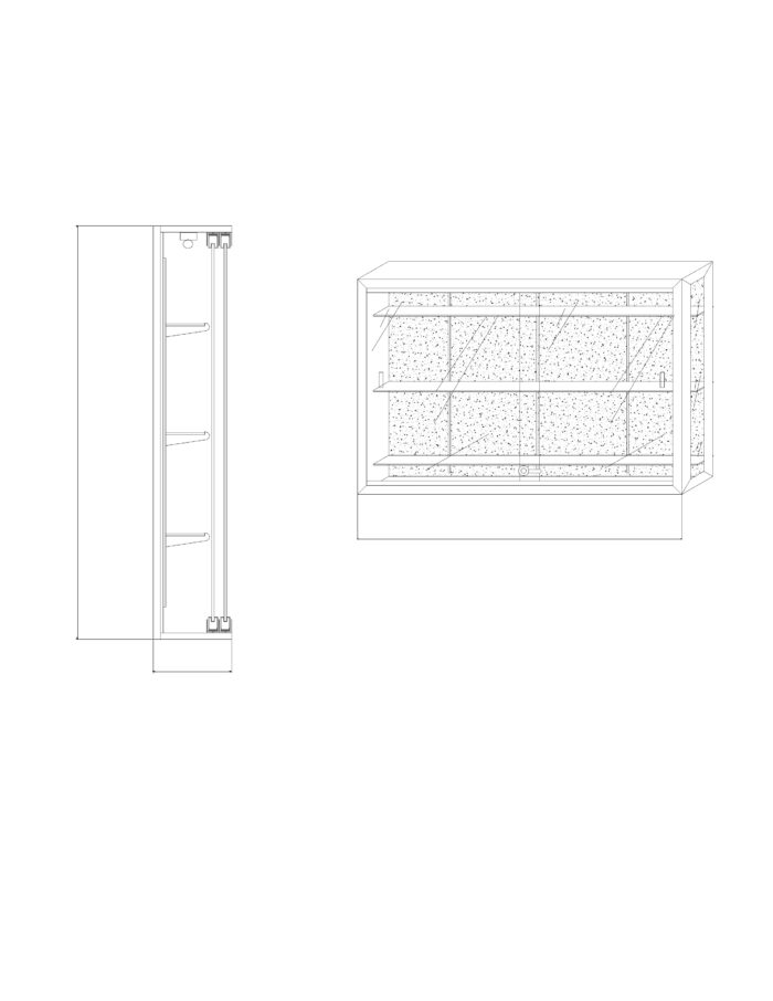 10-160 8″ Universal Display Case – Aarco | Architectural Division 10 ...