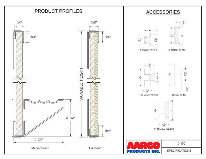 Series 10-150 Channel Trim – Aarco | Architectural Division 10 Products